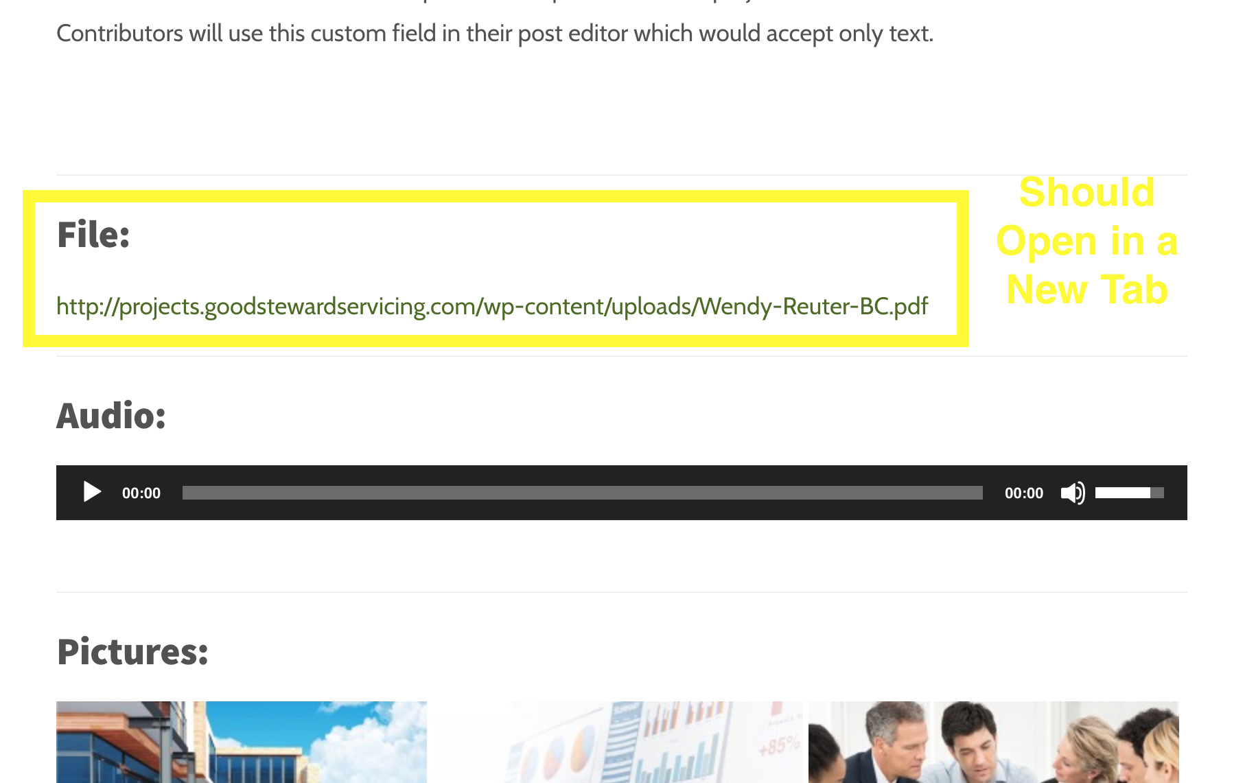 Opening File Link In A New Tab Toolset