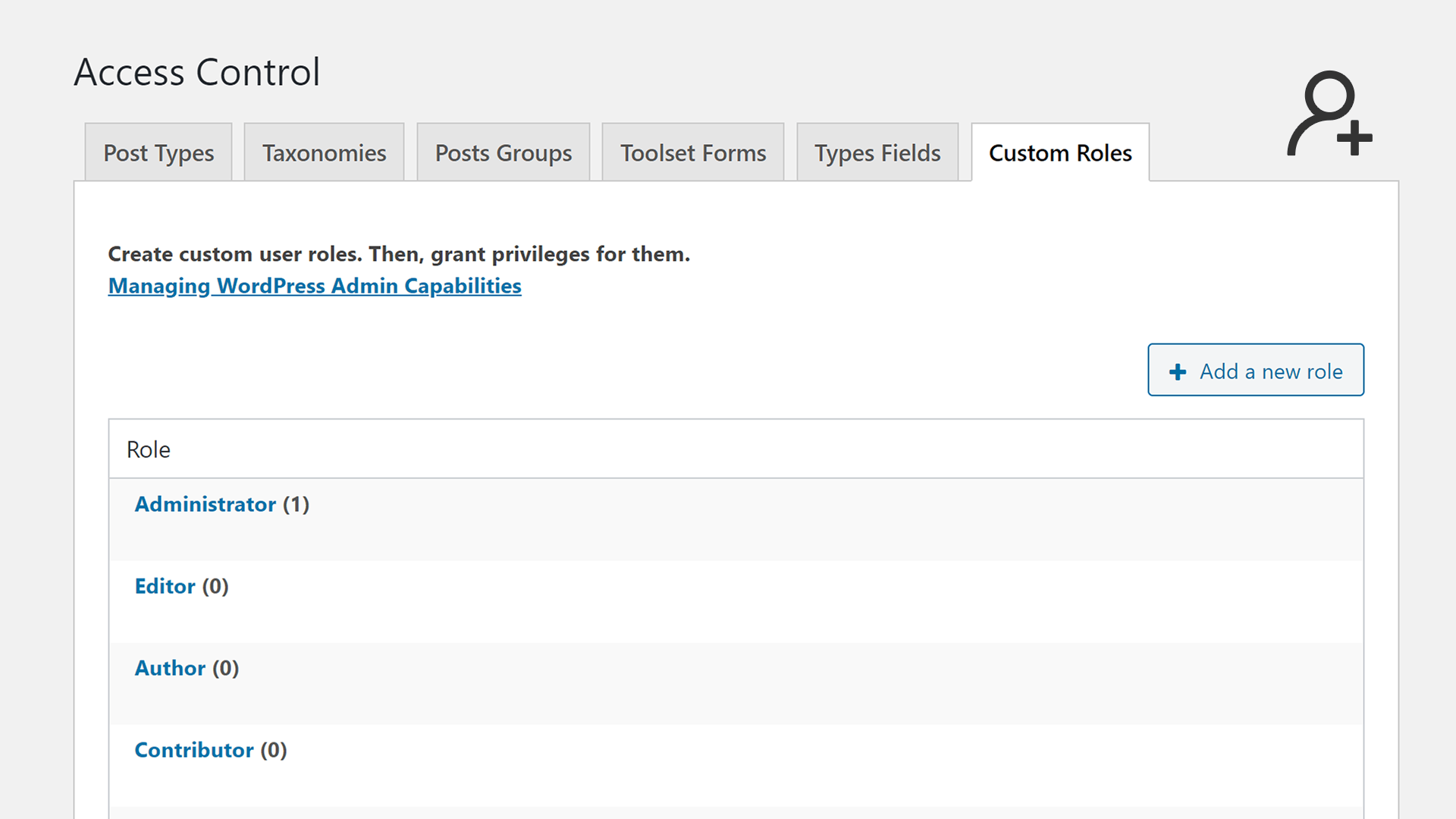 Setting Up Custom Roles For Members In Wordpress Toolset